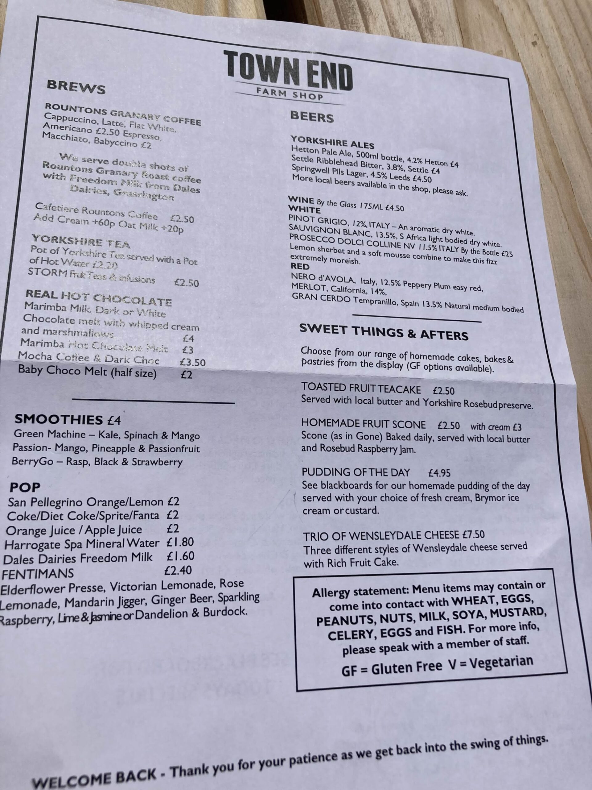 Tower End Farm Shop Tea Room, Airton / Malham - cafe reviewed and visited