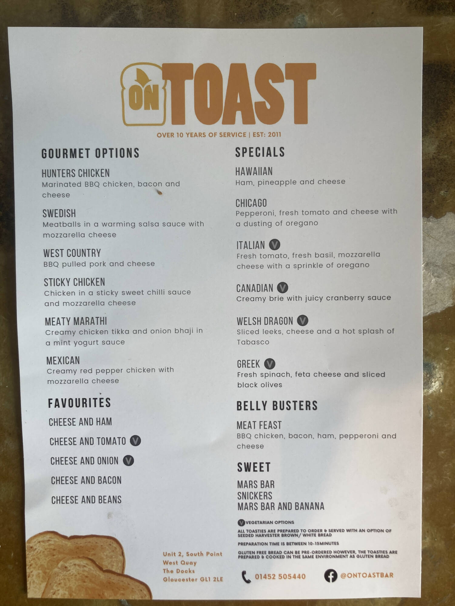 On Toast, Gloucester - cafe reviewed and visited